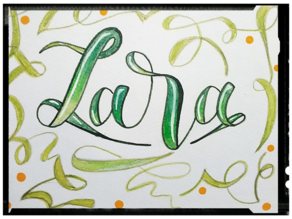 Lara lettering y caligrafía - Caligrafía Ibiza